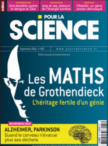 « Point de vue » dans Pour la Science, septembre 2016 – Mathias Girel